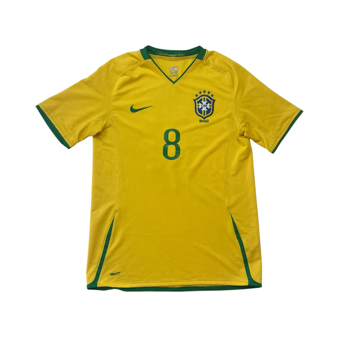 BRAZIL 2008/10 HOME FOOTBALL SHIRT ‘KAKA #8’ (M) – VintageFootballJerseys